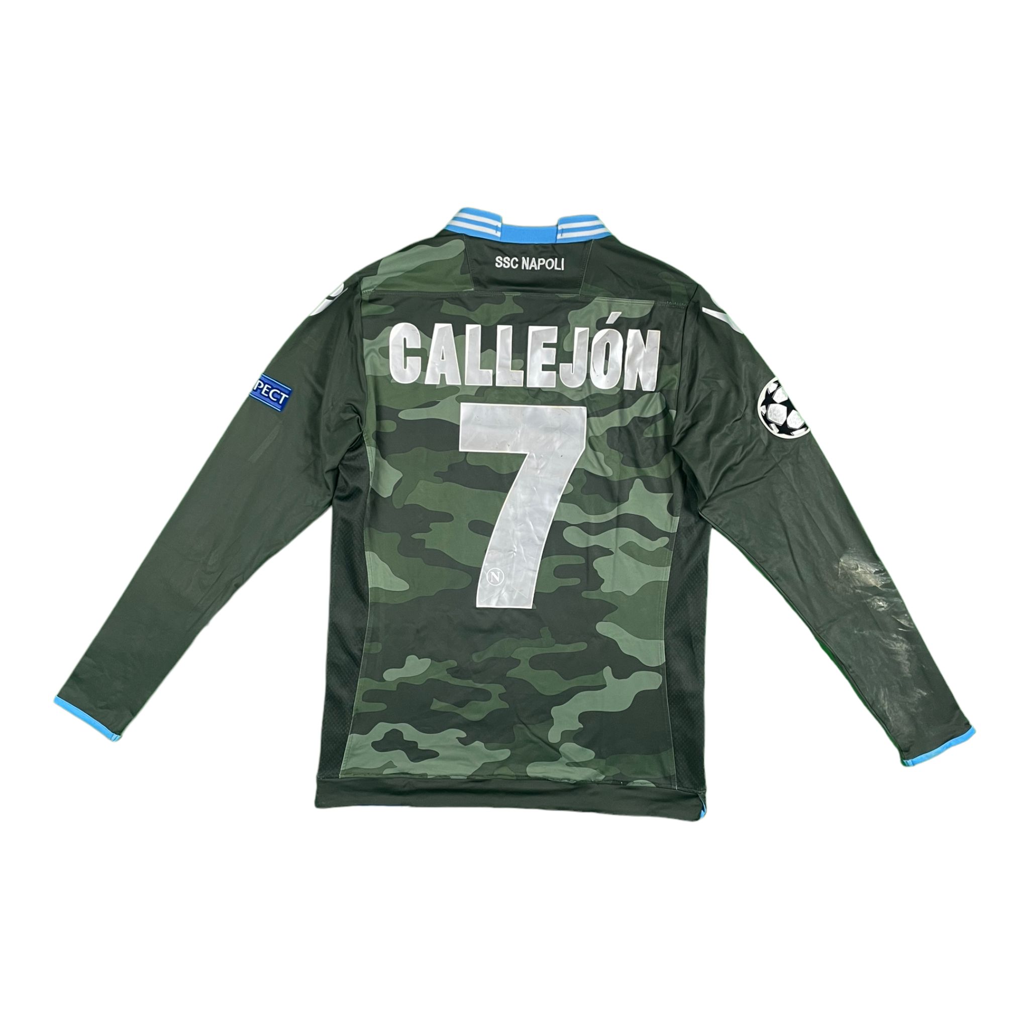 José Callejón 7 S.S.C. Napoli Match Worn Unwashed Away Shirt 2013-14 ...